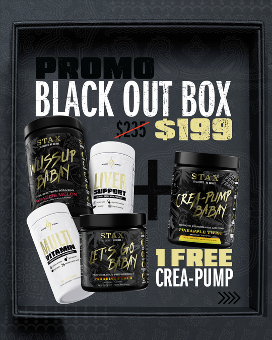 Blackout Bundle- The Army Box – STAX SUPPLEMENTS